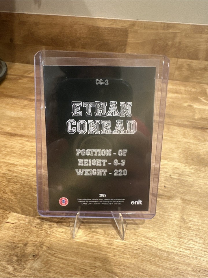 Ethan Conrad Wake Forest College Baseball Onit College Colors Insert CC ...