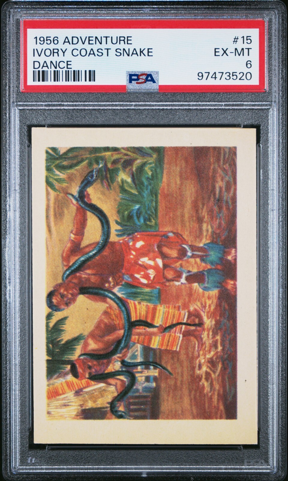 1956 ADVENTURE 15 IVORY COAST SNAKE DANCE PSA 6 | eBay UK