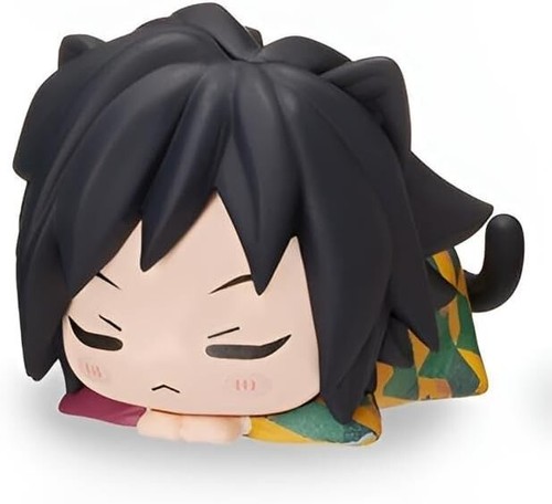 GIYU TOMIOKA Sleep Cat Figure Demon Slayer Kimetsu no Yaiba Ohiruneko ...