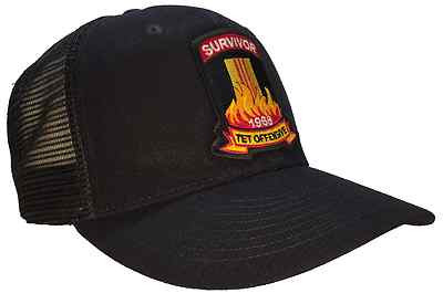 TET OFFENSIVE SURVIVOR Hat Black Trucker Ball Cap MESH BACK | eBay