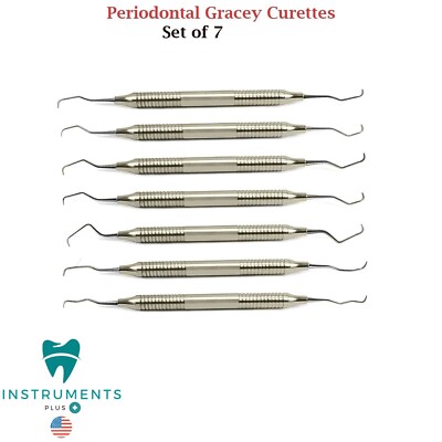 Set Of 7 Surgical Hygiene Scalers Gracey Dental Curettes Perio Hollow ...