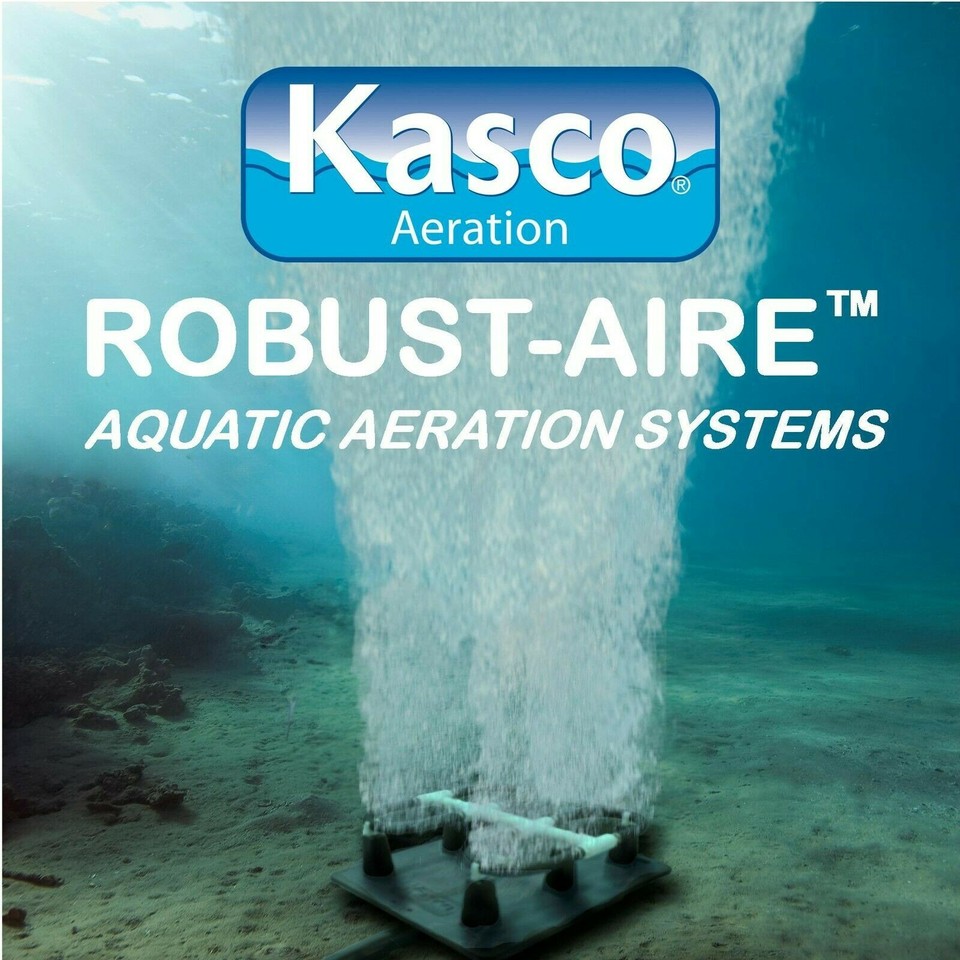 Kasco Aeration Robust-Aire 1/4hp RA2-PM UP To 3 Acre 230V +Cabinet +2 ...