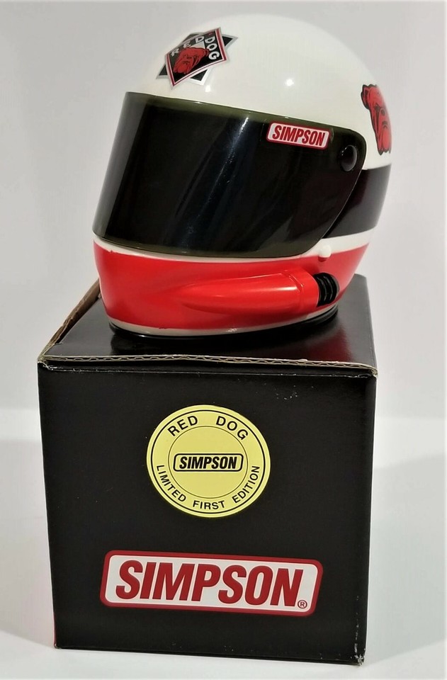 Simpson Limited First Edition Red Dog Beer Lager Mini Race Helmet ...