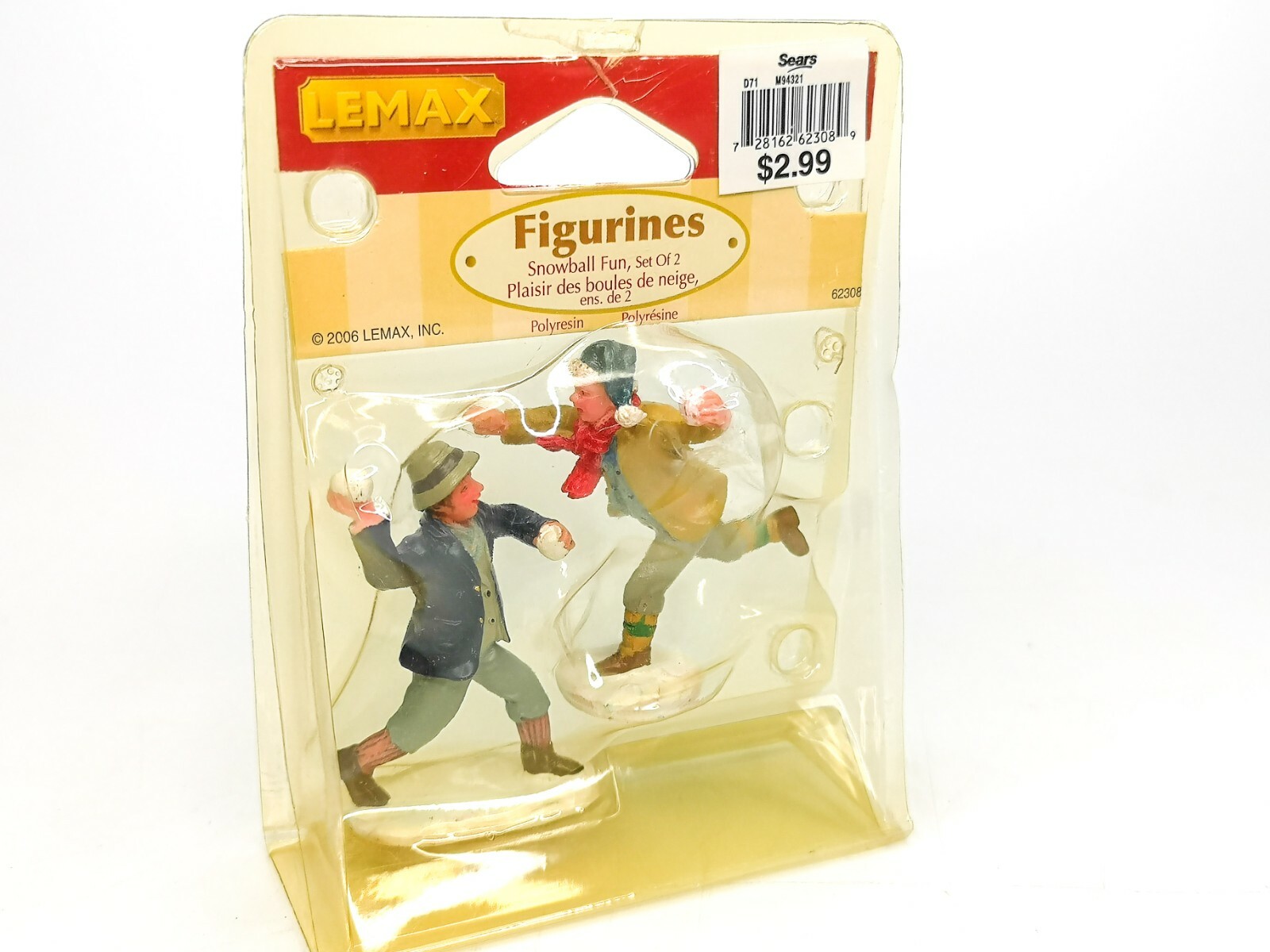 Lemax 2006 Snowball Fun Set of 2 Christmas Village Figurines 62308 for ...