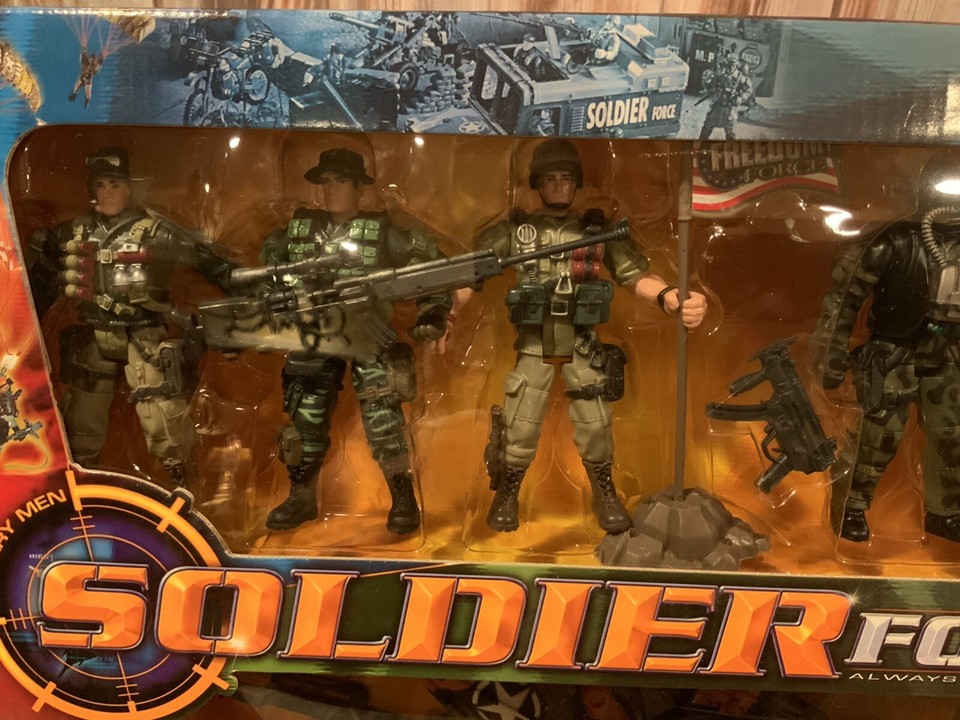 New Soldier Force IV Military Men Combat Trooper MP Excite Playset | eBay