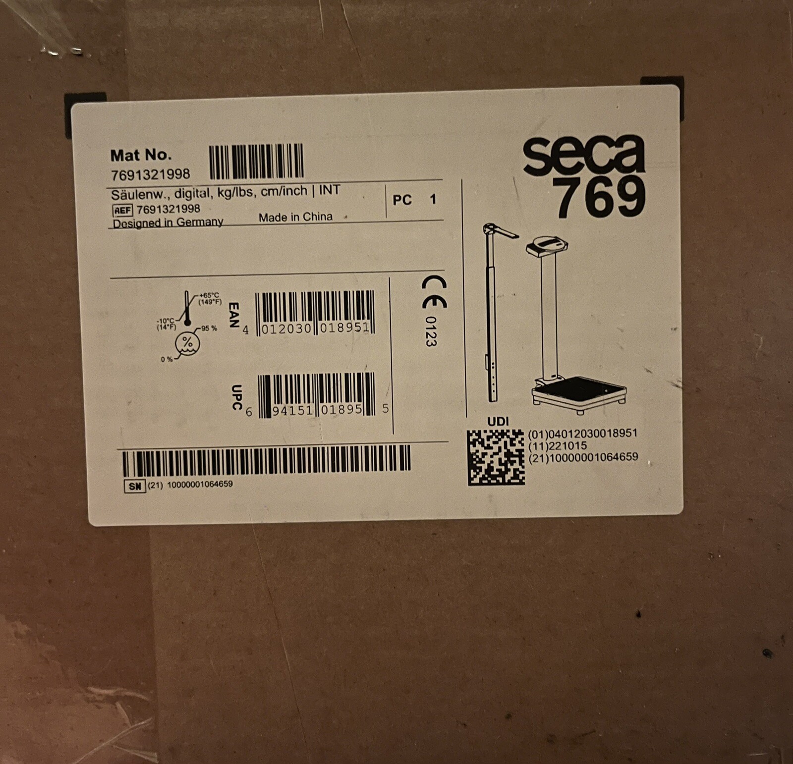 NEW SECA 769 Digital Column Patient Scale | eBay