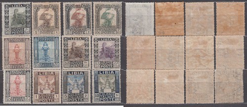 Italian Libya Mail Yvert 22/33 * Mh Number 29 (*) Mng Clear Point | eBay