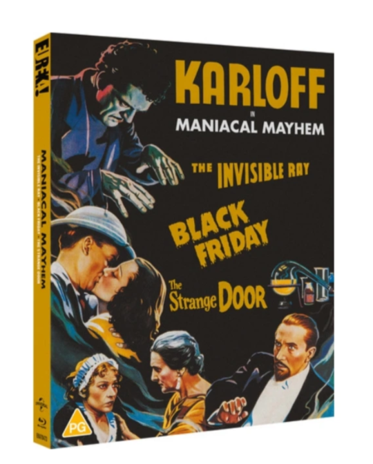 BORIS KARLOFF MANIACAL MAYHEM EUREKA UK BLU RAY W OOP SLIPCOVER ...
