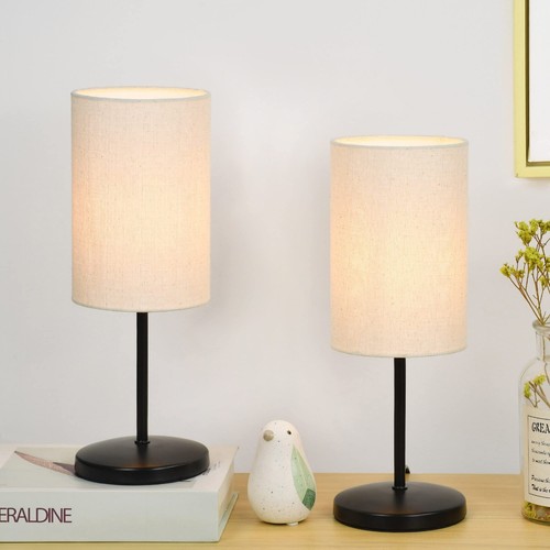 Alee Small Table Lamp for Living Room,Set of 2,Modern Kids Night Table ...