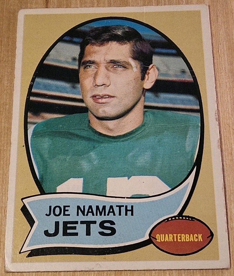 🏈 1970 Topps - Joe Namath #150 New York Jets Broadway Joe HoF | eBay