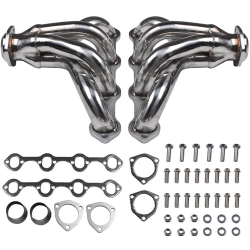 FOR FORD 289-302-351 V8 STAINLESS SMALL BLOCK HUGGER EXHAUST MANIFOLD ...