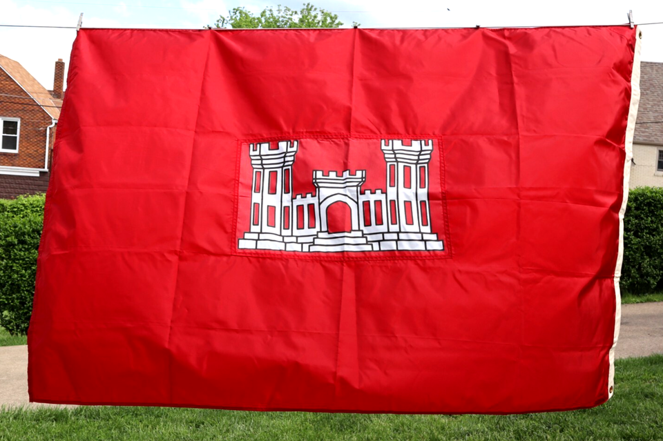 US Army Corps of Engineers Flag 4 x 6 feet Double Sided Nylon for ...
