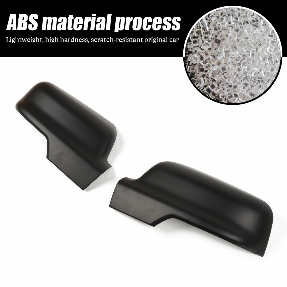 2x Side Door Rearview Mirrors Decor Cover Trim Shells For Ram 1500 2018 ...