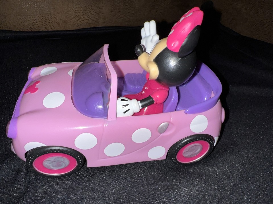 Jada Toys Disney Minnie Mouse Pink Roadster RC Car Remote Control WORKS ...