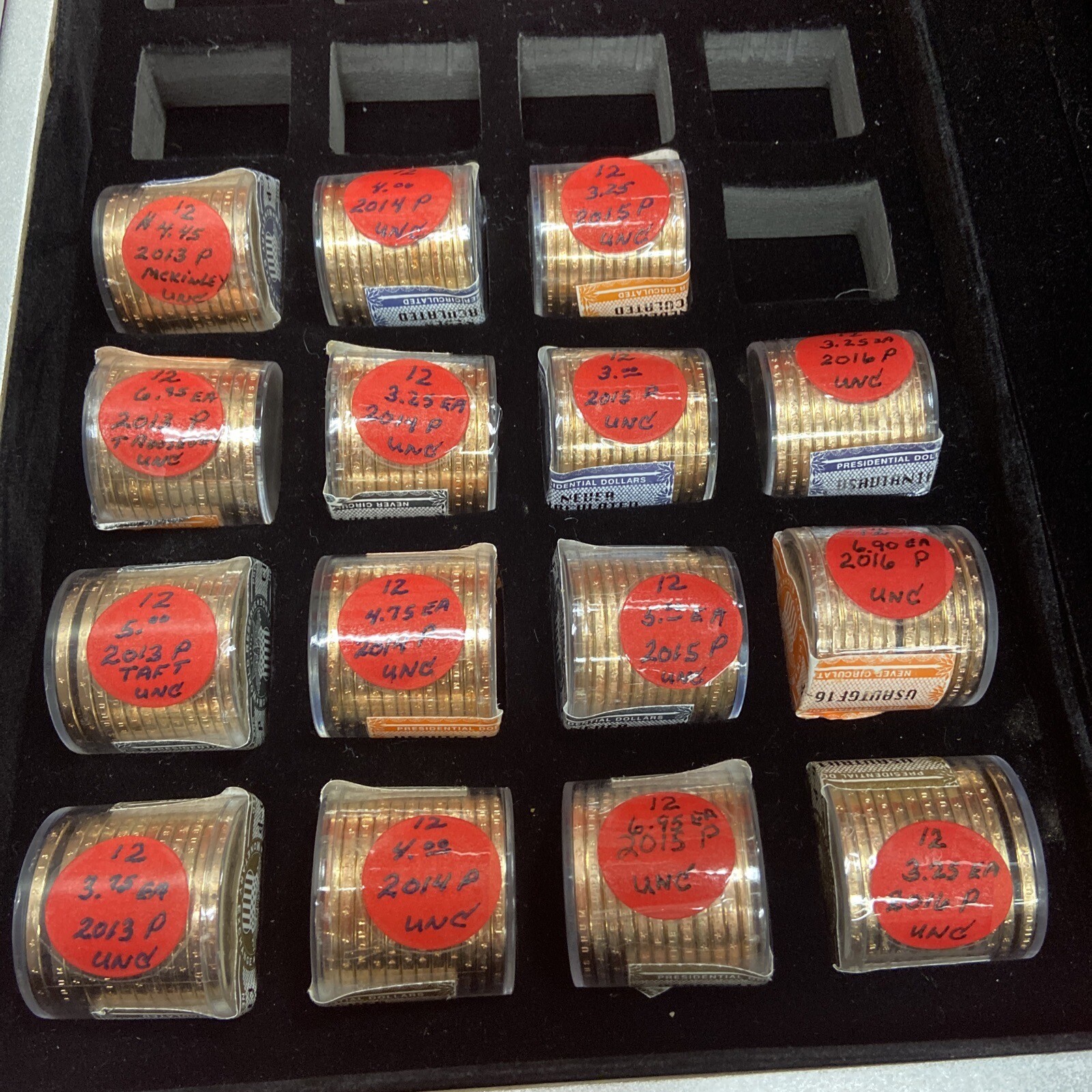 Lot of 39 Different Presidential Dollar Coin rolls(12 in each ...