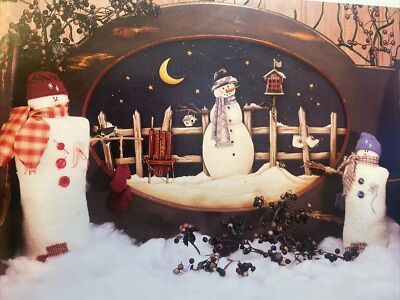 Tole Pattern: A Time of Peace Winter Oval by Maxine Thomas | eBay