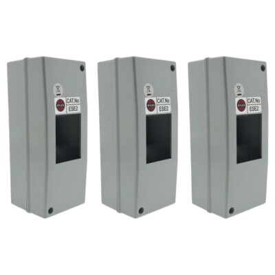3 x Wylex ESE2 Insulated Enclosure with DIN Rail - 2 Module | eBay UK