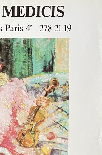 MARCEL ANSELME ORIGINAL ART POSTER PRINT EXHIBITION GALERIE MEDICIS ...