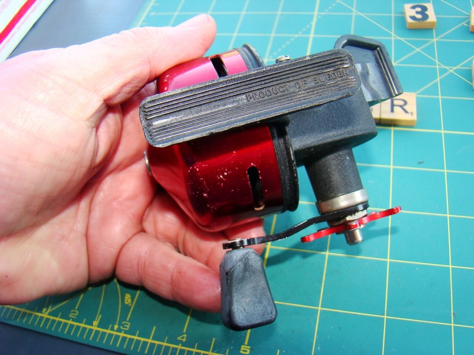 V6157 AR ABU GARCIA ABU-MATIC 170 RUBY RED FISHING REEL | eBay