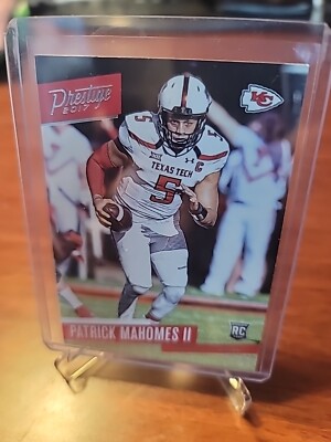 PATRICK MAHOMES TEXAS TECH RC 2017 PANINI PRESTIGE #232 ROOKIE - GEM ...