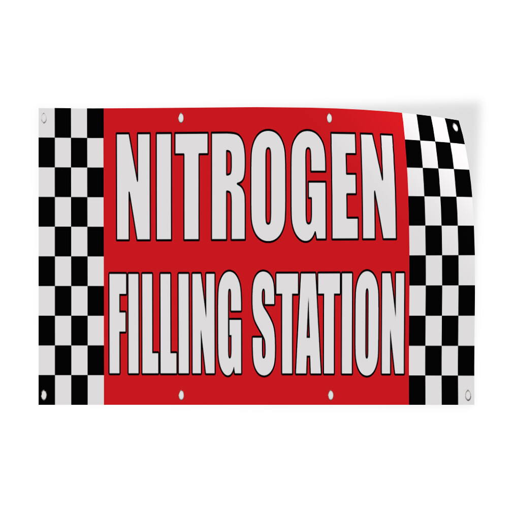 Decal Stickers Nitrogen Filing Station Auto Body Shop Car A Store Sign ...