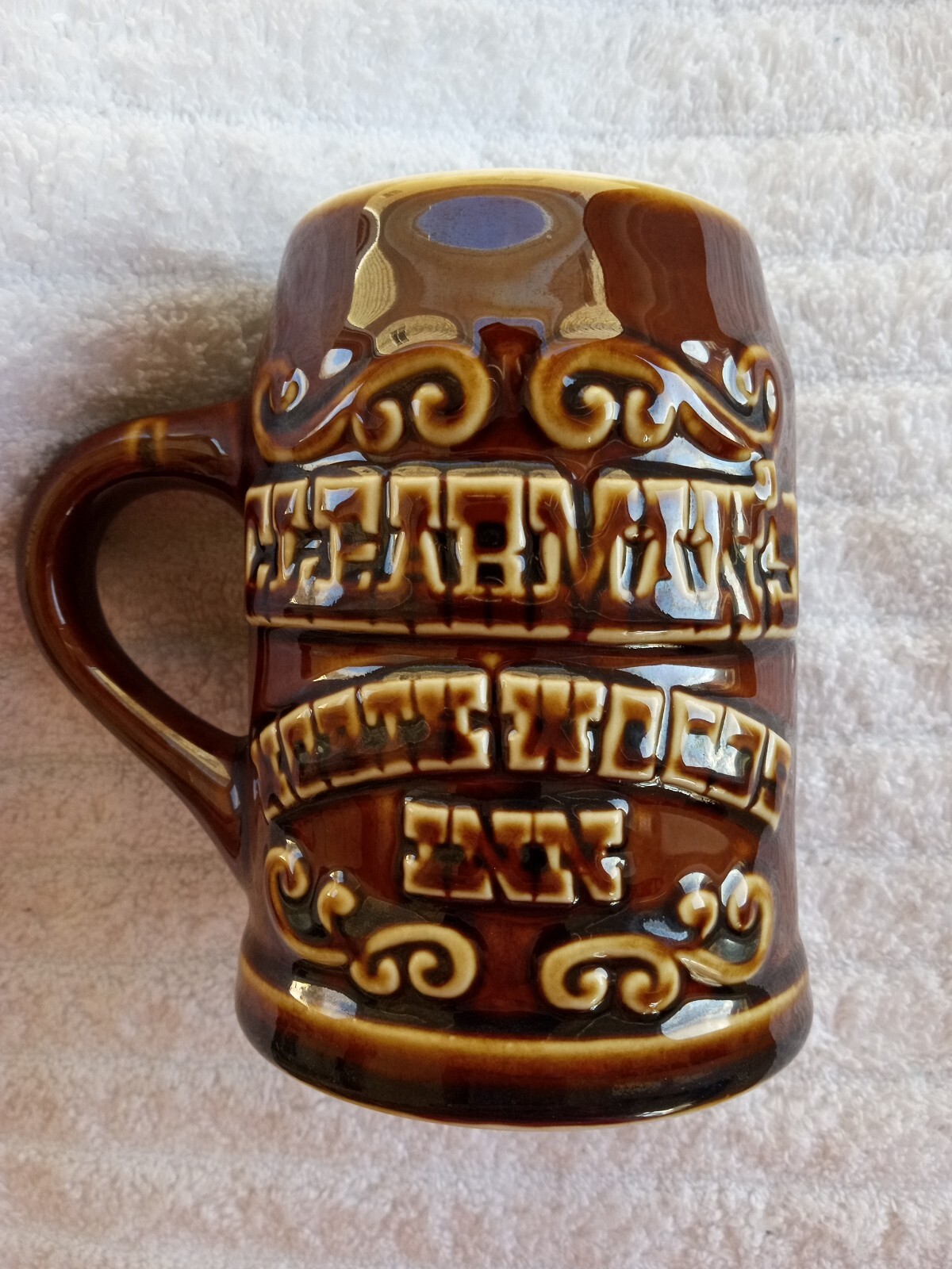 Vtg CLEARMAN'S NORTH WOODS INN Hall Pottery Coffee Mug - Monrovia, CA ...