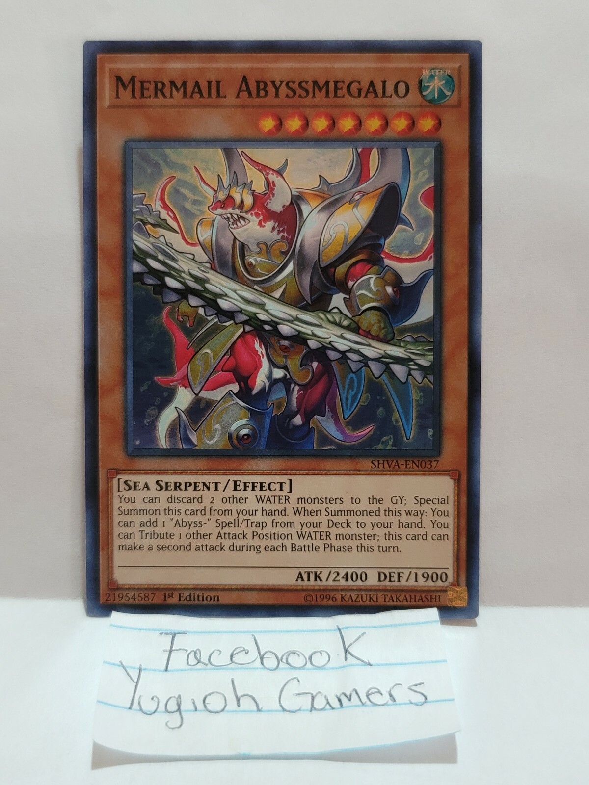 YUGIOH MERMAIL ABYSSMEGALO X2 SHVA 1ST EDITION SUPER LIGHT PLAYED | eBay