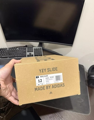 Authentic adidas Yeezy Slide Slate Grey ID2350 Size 12. New | eBay