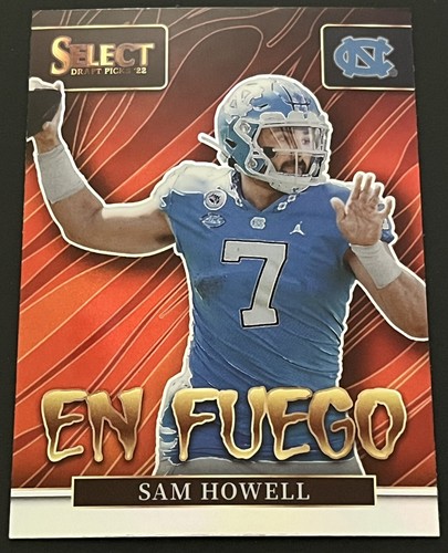 2022 PANINI SELECT DRAFT PICKS SAM HOWELL SILVER PRIZM EN FUEGO CARD # ...