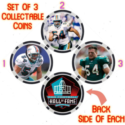 ZACH THOMAS - PRO FOOTBALL HALL OF FAME - COLLECTABLE COIN SET | eBay
