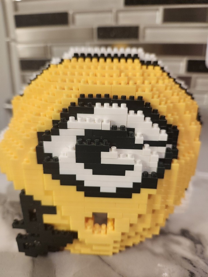 Green Bay Packers Lego Helmet Unfinished With Pieces NFL Football Fans ...