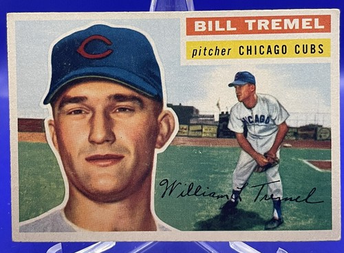 1956 Topps # 96 Bill Tremel Card White Back Chicago Cubs | eBay