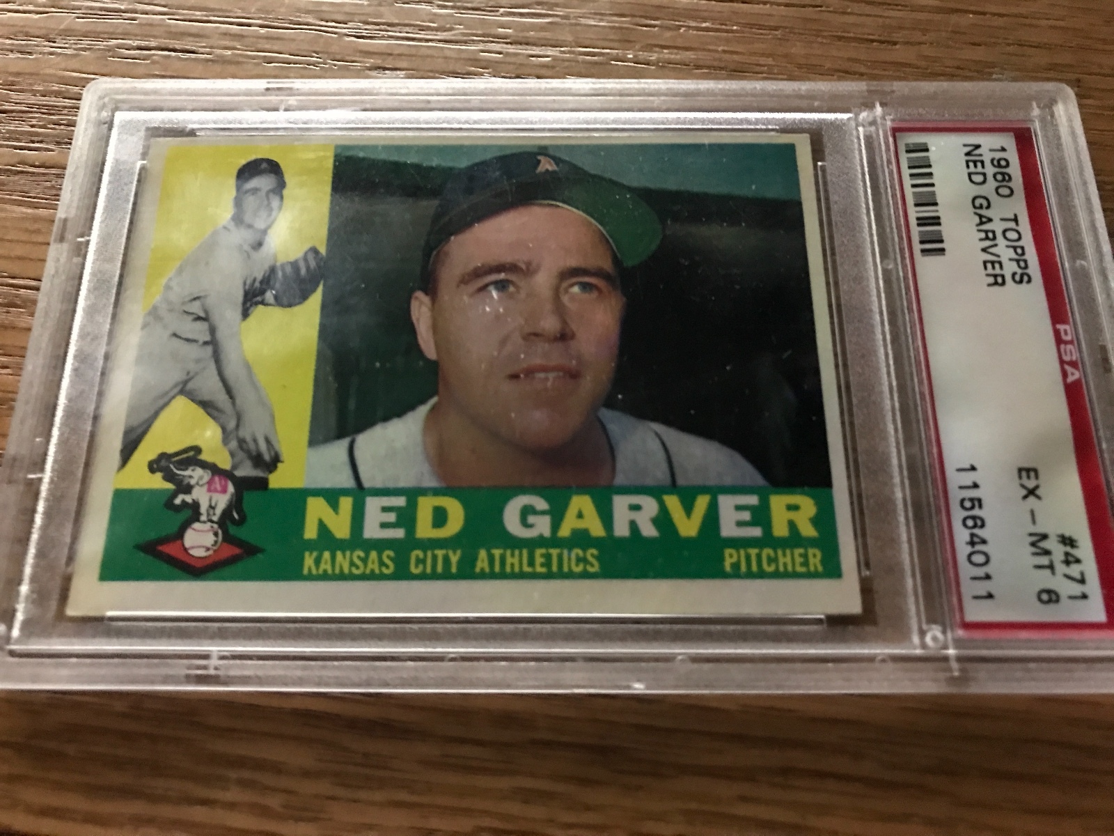1960 TOPPS NED GARVER #471 BASEBALL CARD PSA 6 EX-MINT | eBay