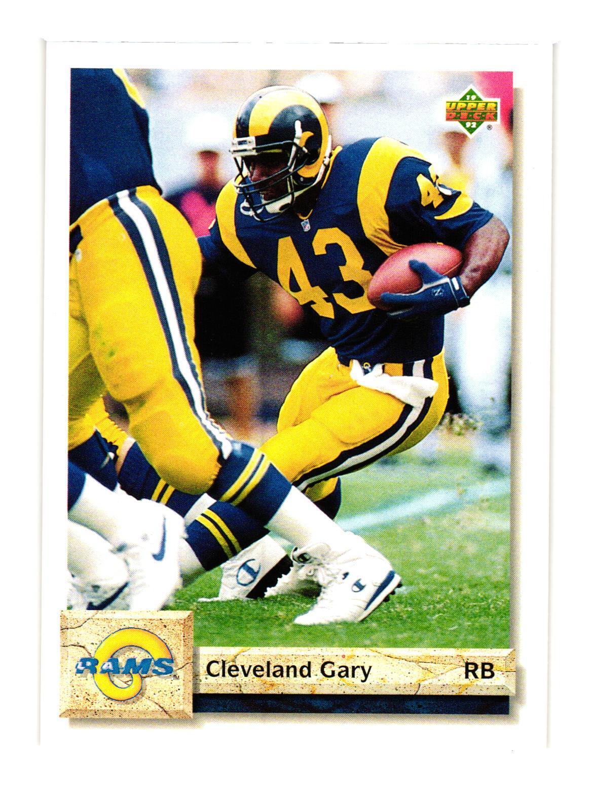 1992 Upper Deck #496 Cleveland Gary Los Angeles Rams | eBay