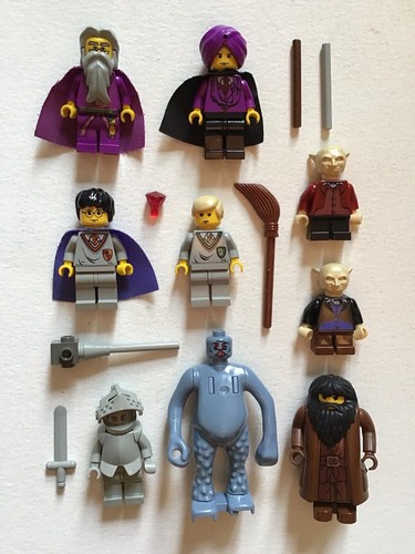 Lego Harry Potter Draco Quirrell Dumbledore Harry Troll Goblins Hagrid ...