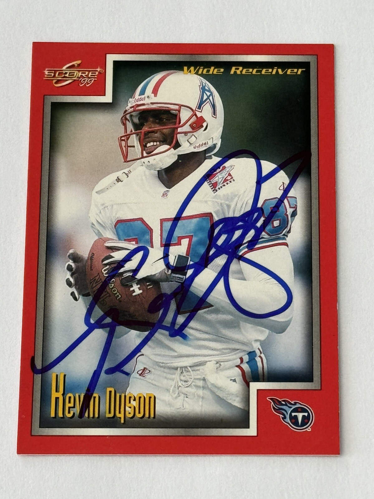 Kevin Dyson 1999 Score Authentic Signed Autograph Auto Card Tennessee ...