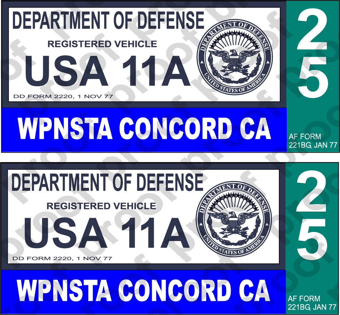 STICKER DOD WPNSTA CONCORD 25 CLOSED BASE BLUE V2 | eBay