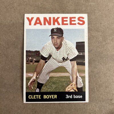 1964 Topps Baseball Clete Boyer New York Yankees Card #69 | eBay