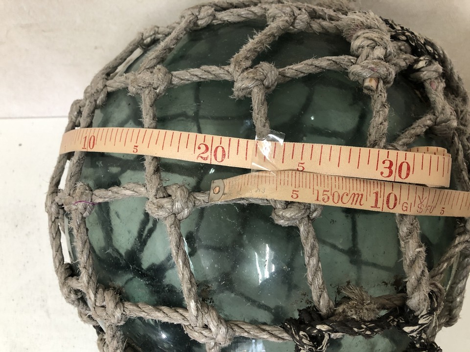 Y3875 FLOAT Glass Floating Ball fishing bouy big Japanese antique ...
