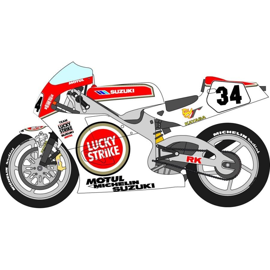 Decals for Beemax 1/12 Suzuki '93 Gamma additional logo decal from ...