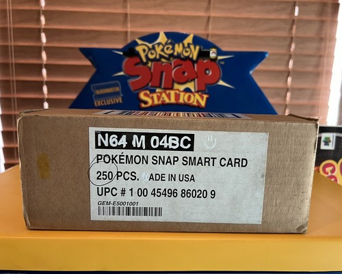 Pokemon Snap Station Blockbuster Smart Card FULL BOX-250 1999 Pikachu ...