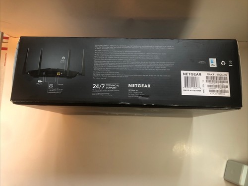 NETGEAR RAX41-100NAS 4 Port 1000 Mbps Wireless Router for sale online ...