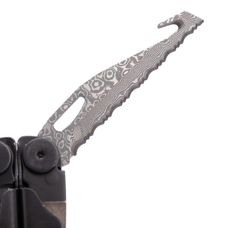 67 layer Damascus Knife Cutting Hook for the Leatherman Wave TTi Signal ...