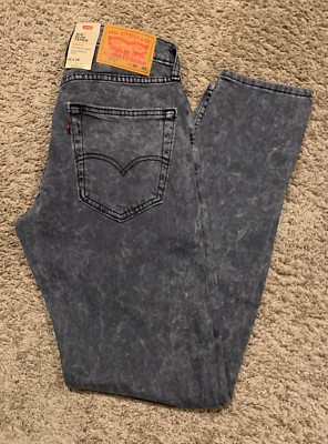 LEVI'S 512 SLIM TAPER JEANS W Flex Stretch Acid Gray 30X32 RT$69.50 ...