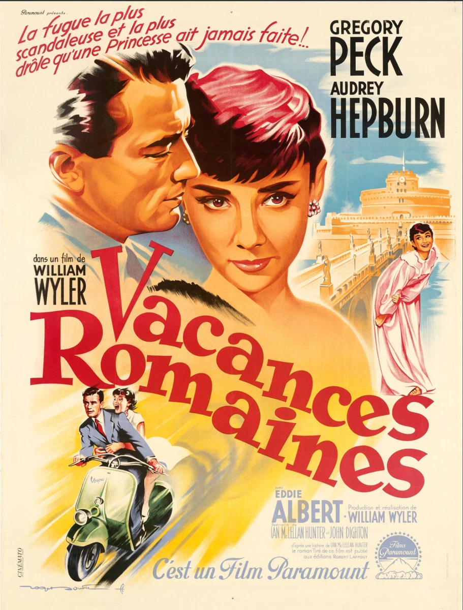 Audrey Hepburn Roman Holiday Poster