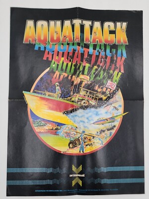 Aquattack Manual Poster Colecovision Rare | eBay