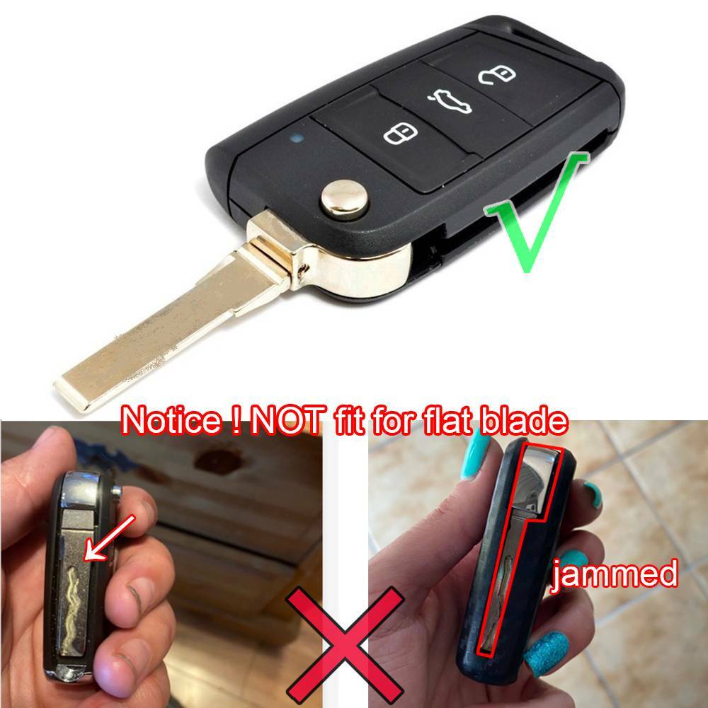 Carbon Fiber Car Key Case Shell For Skoda Octavia Fabia Kodiaq Karoq ...