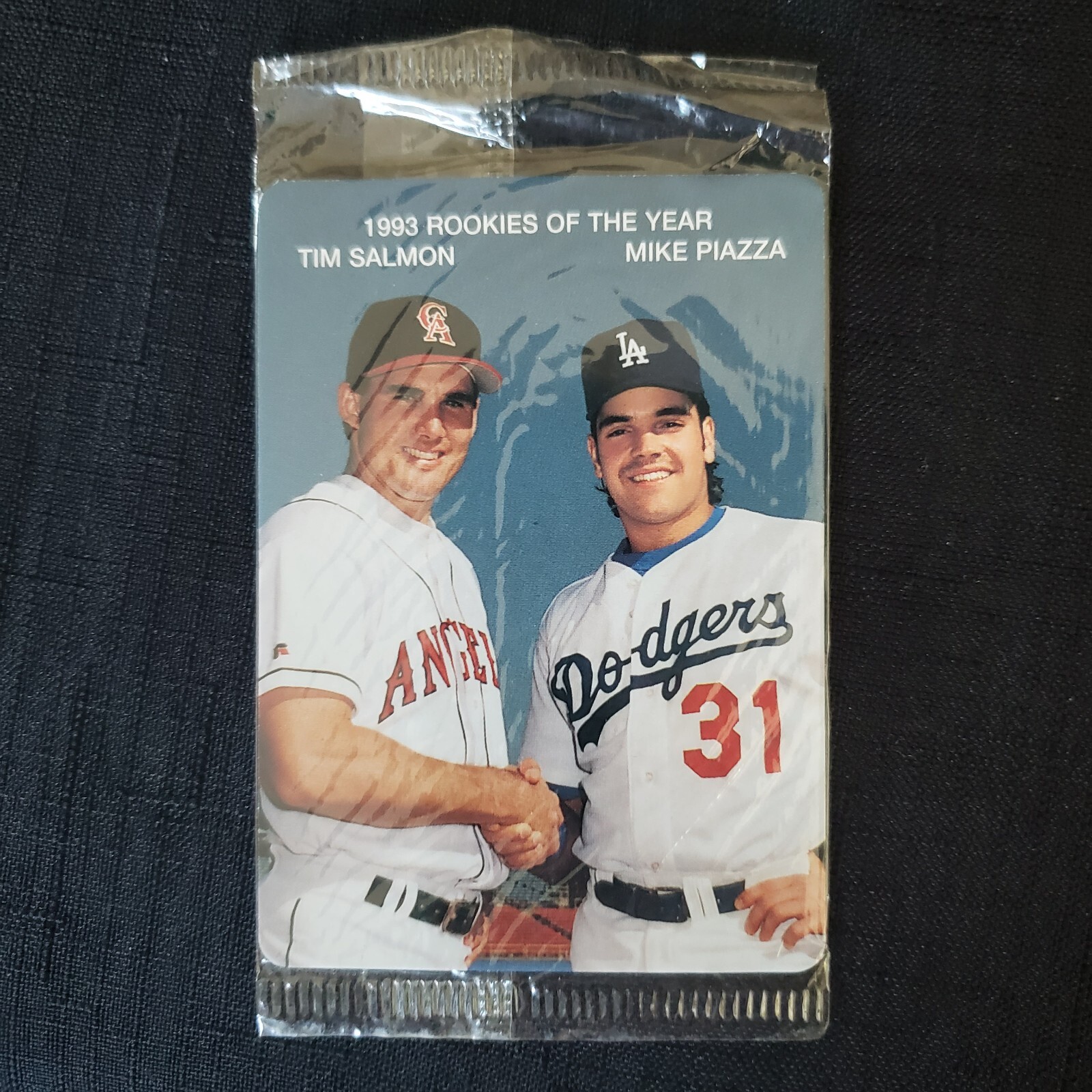 Vintage 1994 Mother's Cookies Tim Salmon Mike Piazza #2 & #3 Rookies of ...
