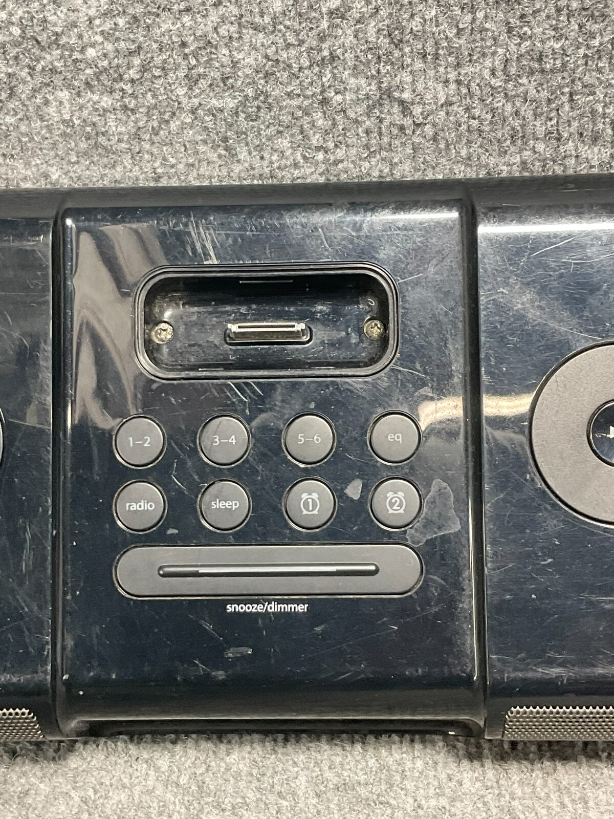 iHome AM/FM Alarm Clock Radio iP9, iPod Dock, In Black Color W/O Remote ...