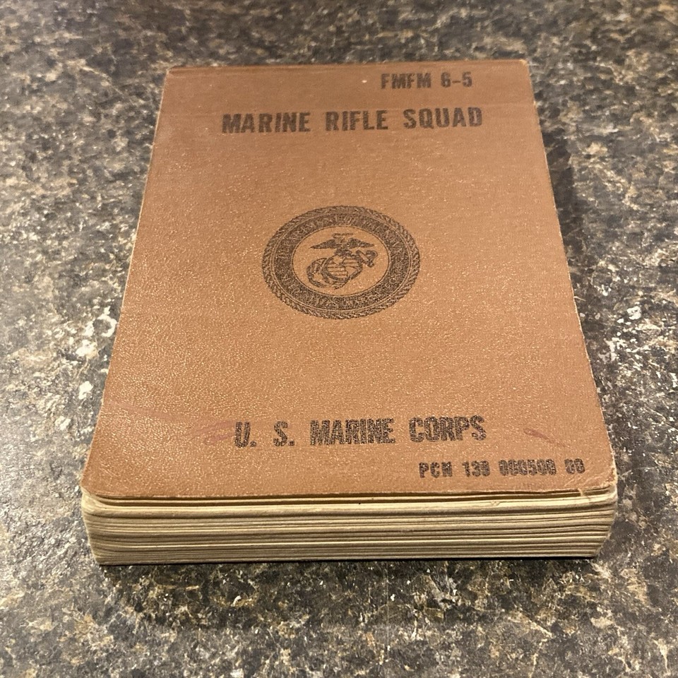 Vintage Marine Troop Leaders Guide USMC 1974 Rifle Squad Marine Corps ...